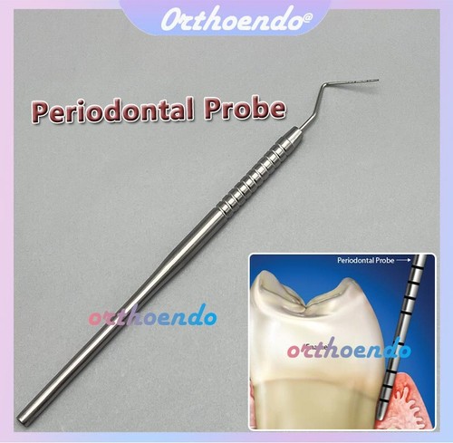 Stainless Dental Perio Probe Periodontal Color Coded-Marking Depth ...