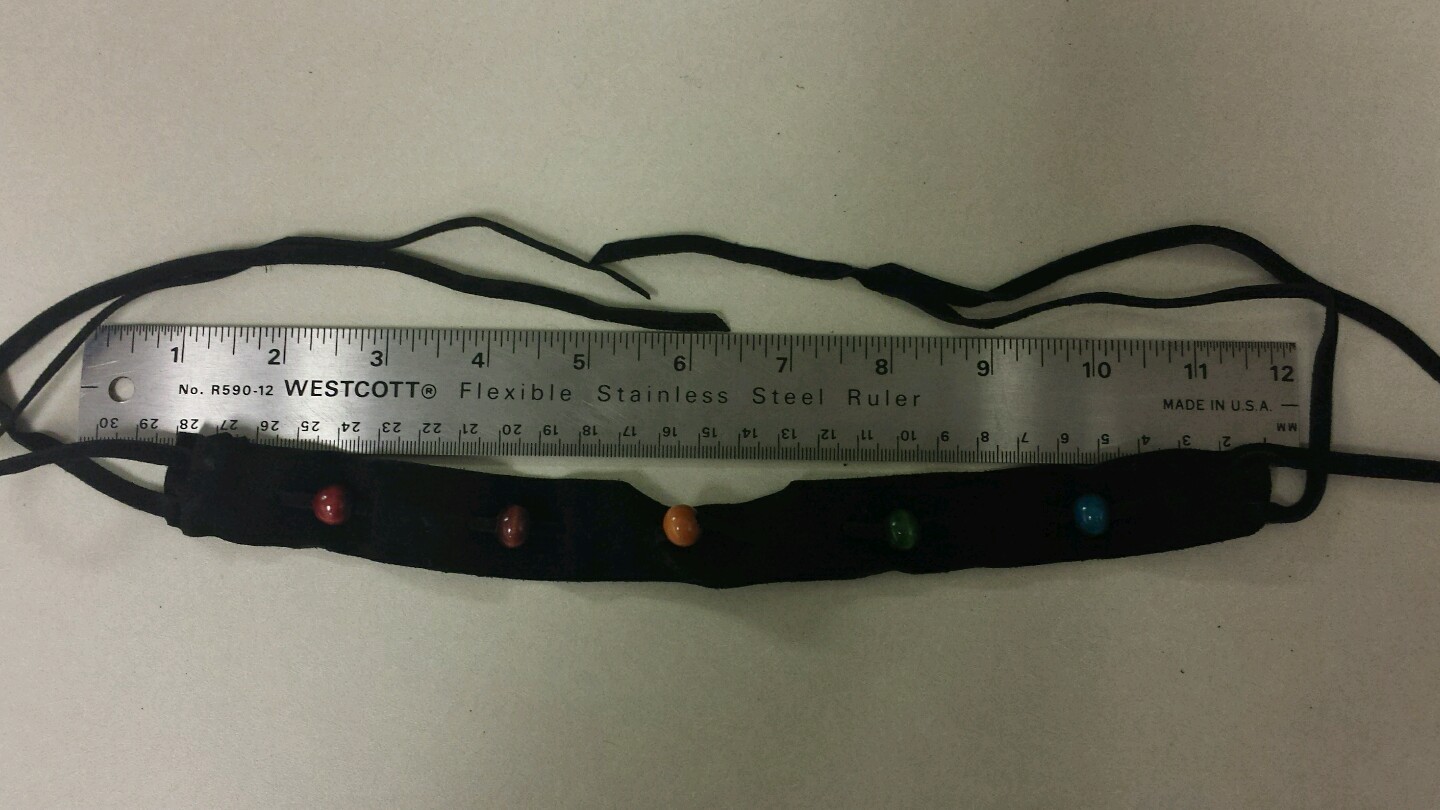 Vintage Headband! Apache Hairband! Leather! Unique old hard to find ...