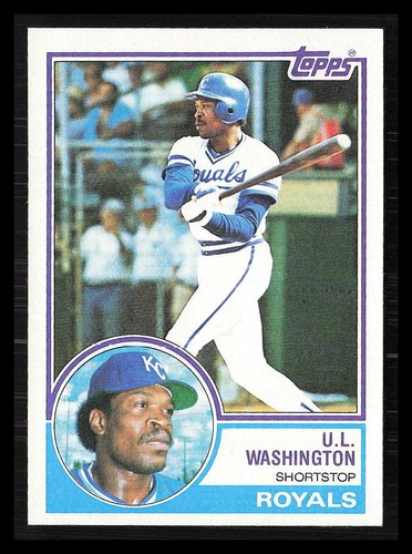 U.L. Washington 1983 Topps #687 Kansas City Royals | eBay