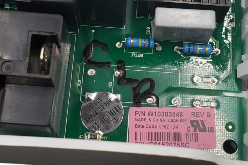 Genuine Whirlpool Dryer Control Board W10303846 Same Day Ship & 60 Days ...