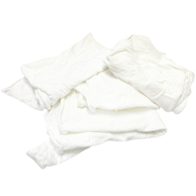 Recycled White Knit T-Shirt Cotton Rags - Multipurpose Wiping Cloths | eBay