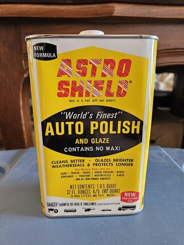 Vtg. used Astro Shield Auto Polish and Glaze 2/3 Full Collision Shop ...