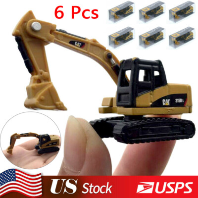 6X 1/160 N Scale Miniature Excavator Engineering Vehicle Diecast Model ...