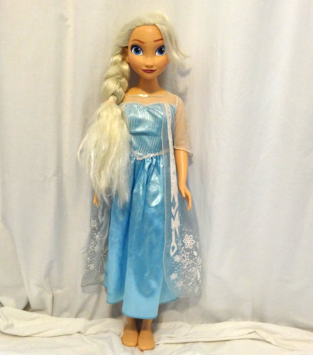 Disney Princess My Size Elsa Doll 38" Frozen Disney Long Blonde Hair ...