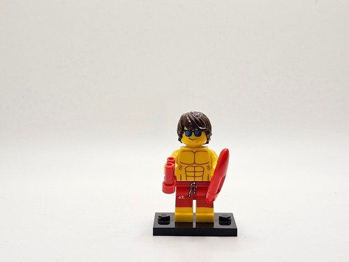 LEGO minifigure Lifeguard col12-7 CMF Series 12 muscles binoculars ...