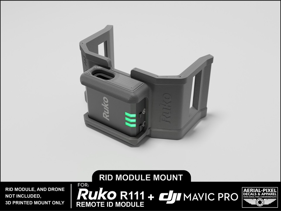 DJI Mavic Pro and Pro Platinum Ruko R111 Remote ID Module Mount | eBay