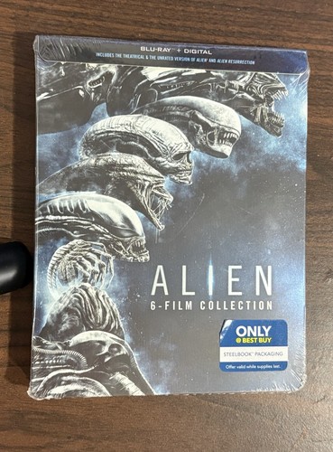 Alien 6-Film Collection Blu-Ray Rare Best Buy Exclusive OOP Steelbook ...