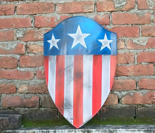 Triangle Styled Metal 24" (Replica) Captain America Shield World War 2 ...