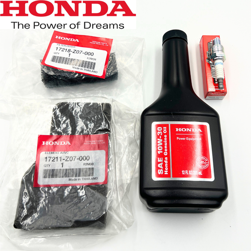 Genuine Tune Up kit Honda Generator EU2000i Oil, Air Filter, Spark Plug ...