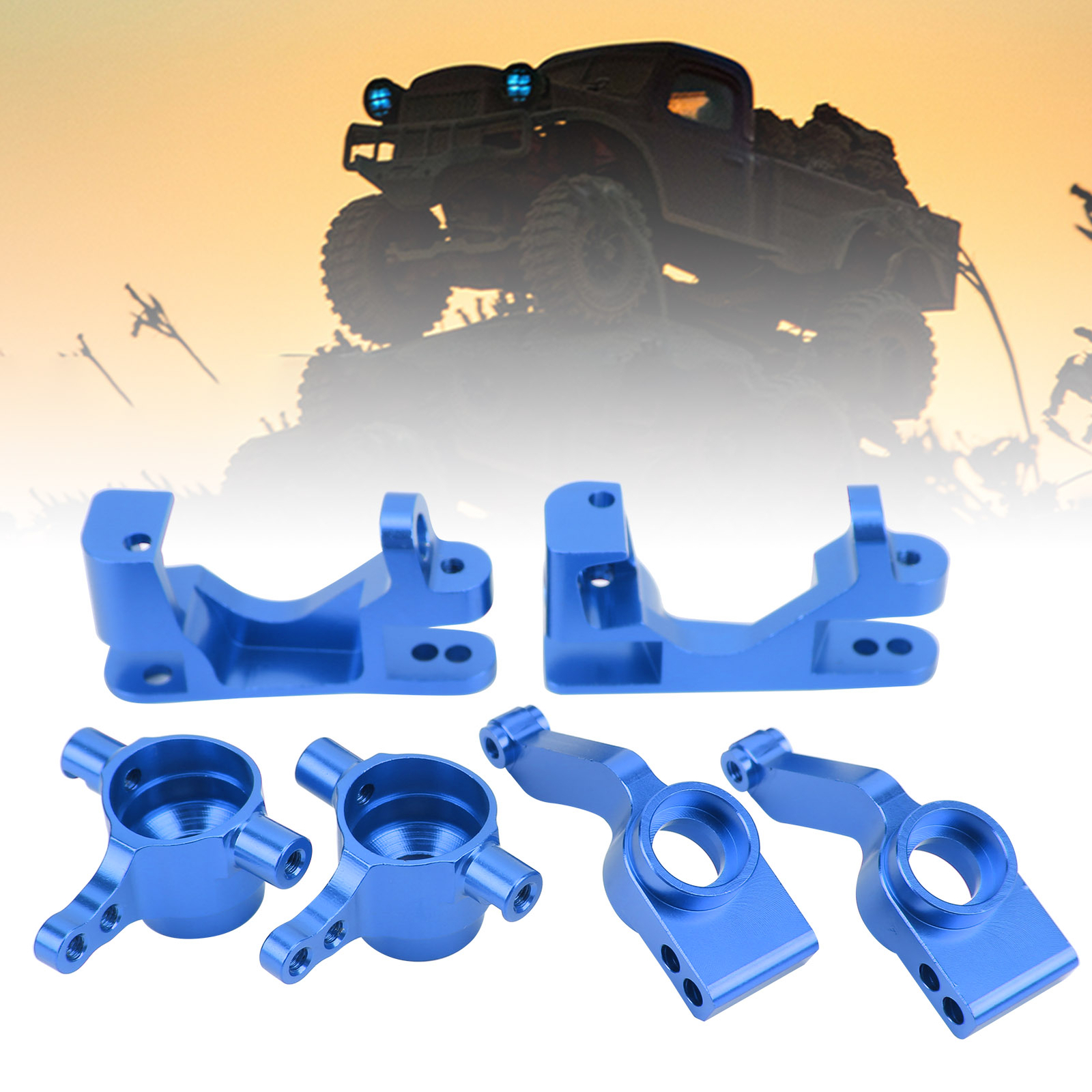 RC Aluminum Steering Blocks Caster Blocks C Hubs Stub Axle Carriers For ...