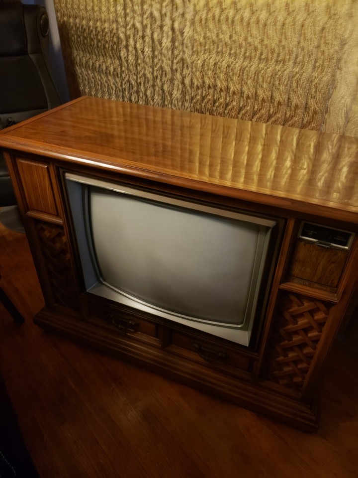 Vintage Television Console Set | eBay