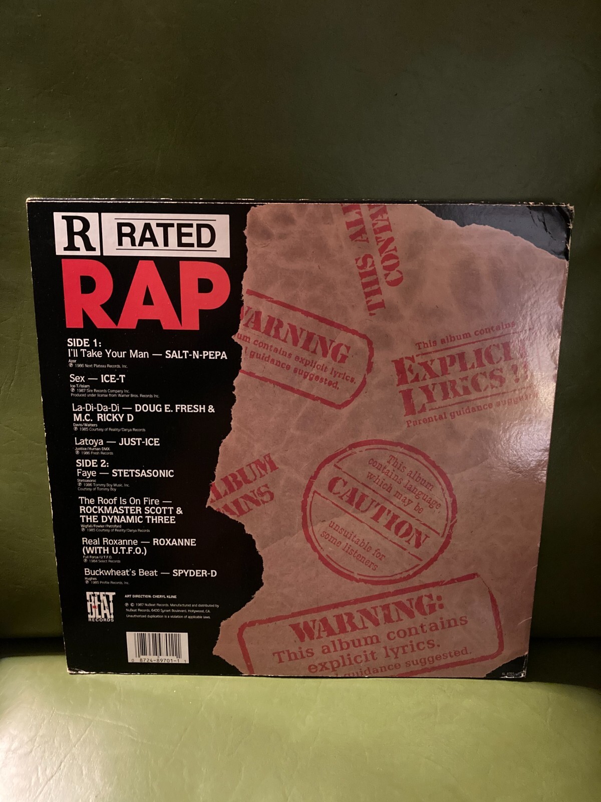 Uncensored Versions of Rap’s Hottest Hits - R Rated Rap - LP Vinyl Ice ...