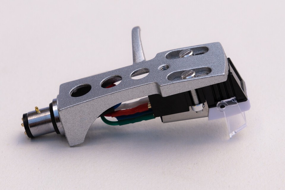 Silver headshell, stylus, cartridge fits JVC L A55, QL A5, L F66, QL8 ...