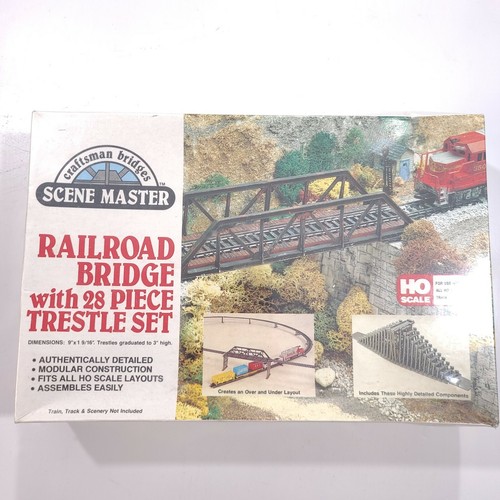 Life-Like Craftsman Bridges Scene Master Railroad Bridge 28 Pc.Trestle ...