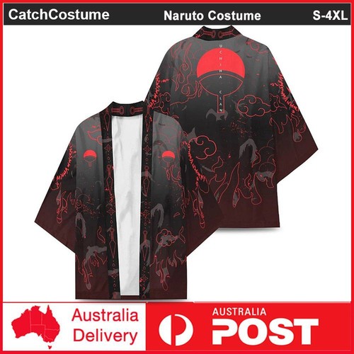 Naruto Akatsuki Uchiha Itachi Sasuke Costume Robe Halloween Cosplay ...