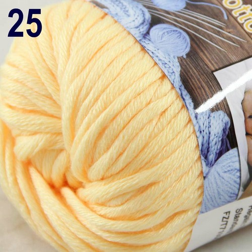 Sale 1 Ballsx50g Super Soft Cotton Chunky Blankets Hand Rugs Knitting ...