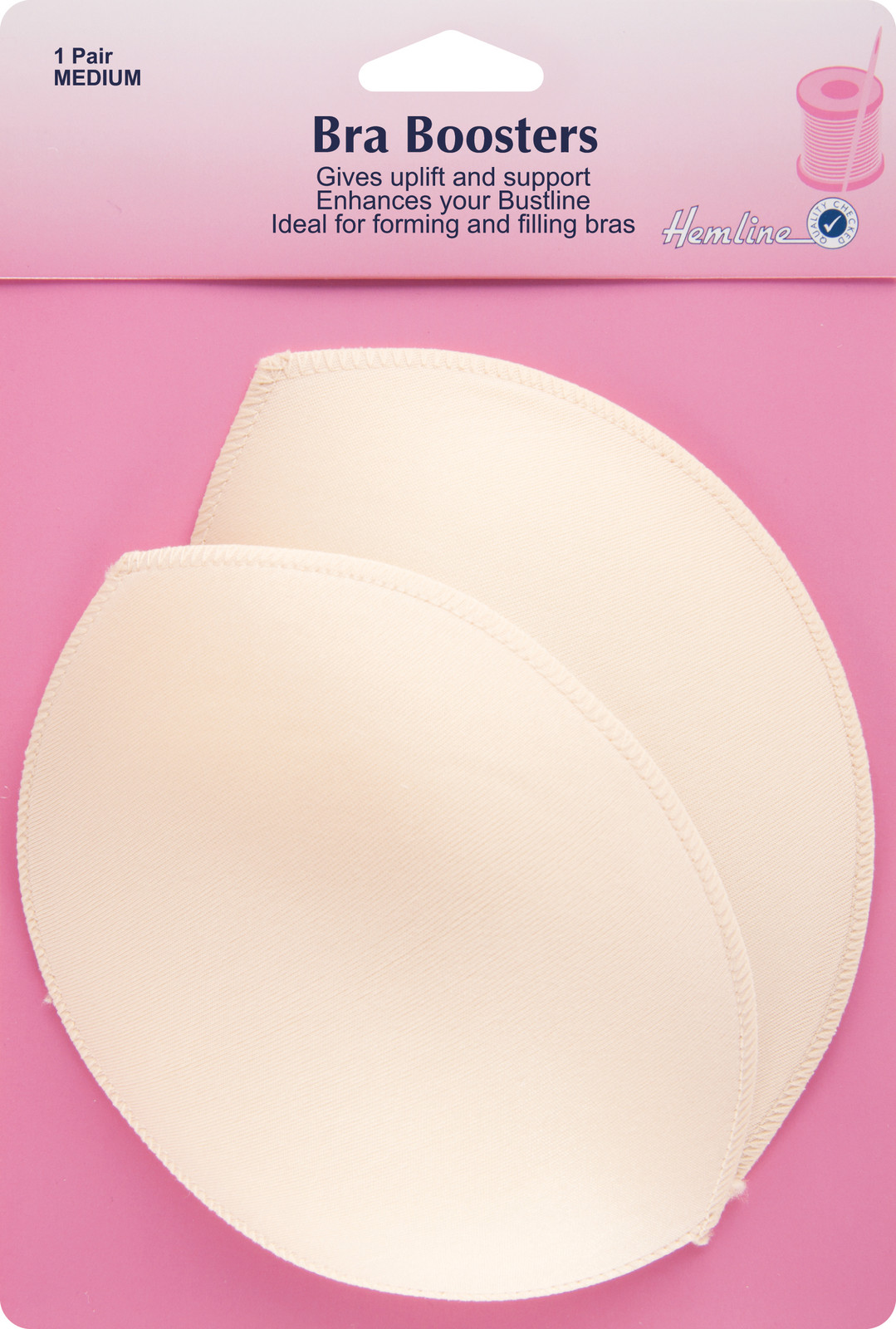 Hemline Bra Booster Skin Colour Tone Pads Fillers Uplift Bigger Covered ...