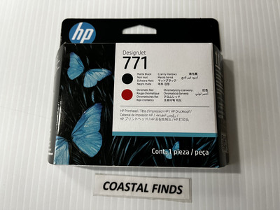 HP 771 Matte Black / Chromatic Red Printhead CE017A OEM NEW Genuine ...