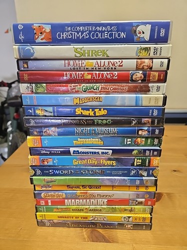 🎬 Kids & Family DVD Lot - 20 DVDs – Disney, DreamWorks, Holiday ...