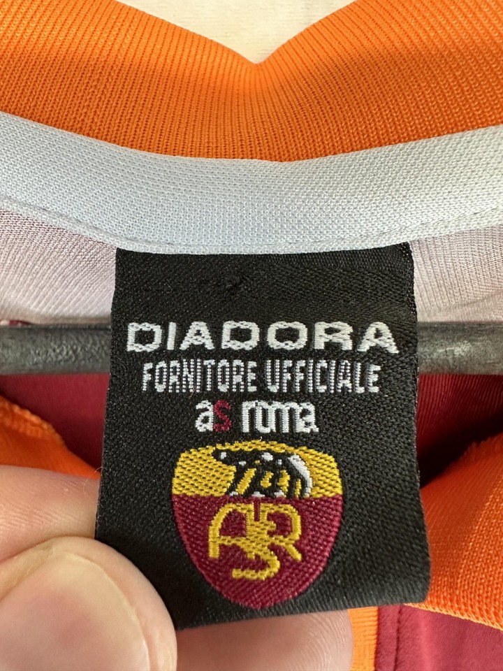 AS ROMA ITALY 1998 1999 RETRO VINTAGE FOOTBALL SHIRT JERSEY HOME SIZE ...