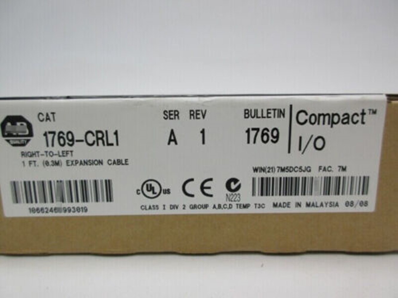 Allen Bradley 1769-CRL1 Right To Left 1 FT 0.3M Expansion Cable PLC | eBay