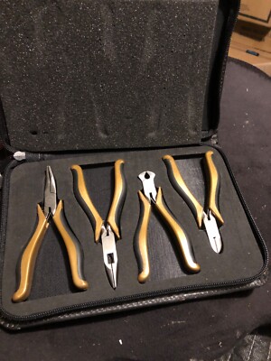 Vintage Craftsman Professional 4pc. Mini Precision Plier Set Pliers W/Case | eBay