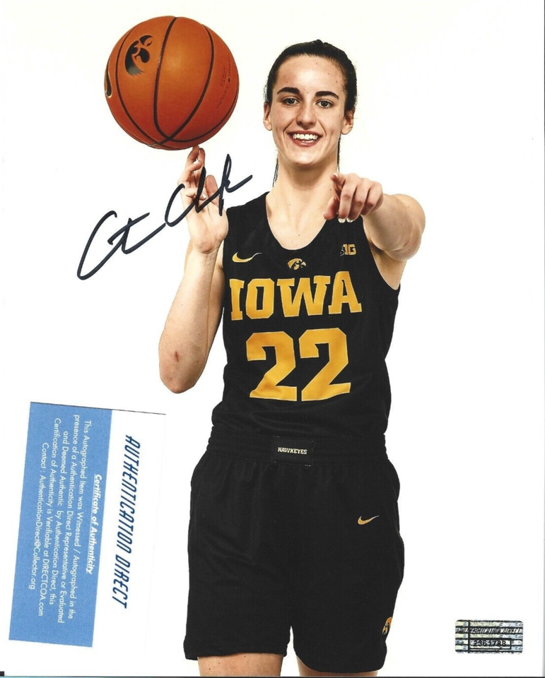 Caitlin Clark Auto Autograph 8x10 Hand Signed w/ COA Indiana Fever ROY ...