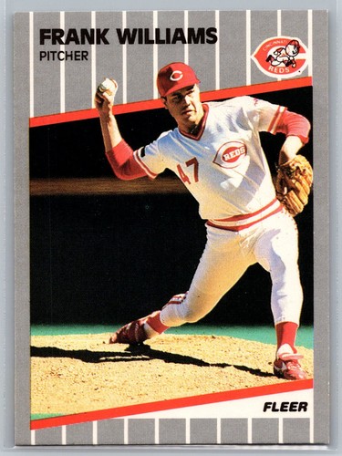 Frank Williams 1989 Fleer BASEBALL #174 Cincinnati Reds | eBay