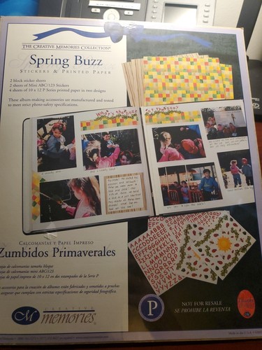 Creative Memories Spring Buzz Stickers & Printed Paper | eBay