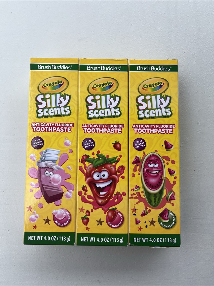 Crayola Silly Scents Anticavity Toothpaste Strawberry Bubble Gum ...