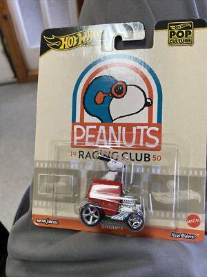 2024 Hot Wheels Premium Pop Culture Peanuts 1950 Racing Club Snoopy 1: ...