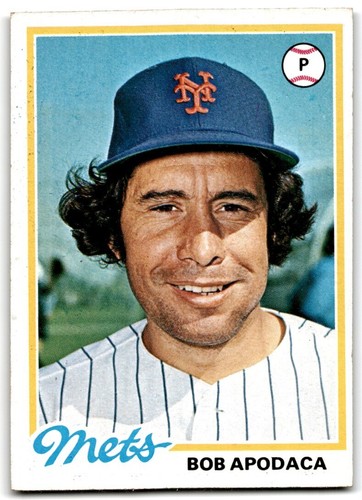 1978 Topps Bob Apodaca . New York Mets #592 | eBay