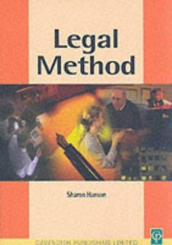 Legal Method and Reasoning by Sharon Hanson (1999, Trade Paperback) for ...