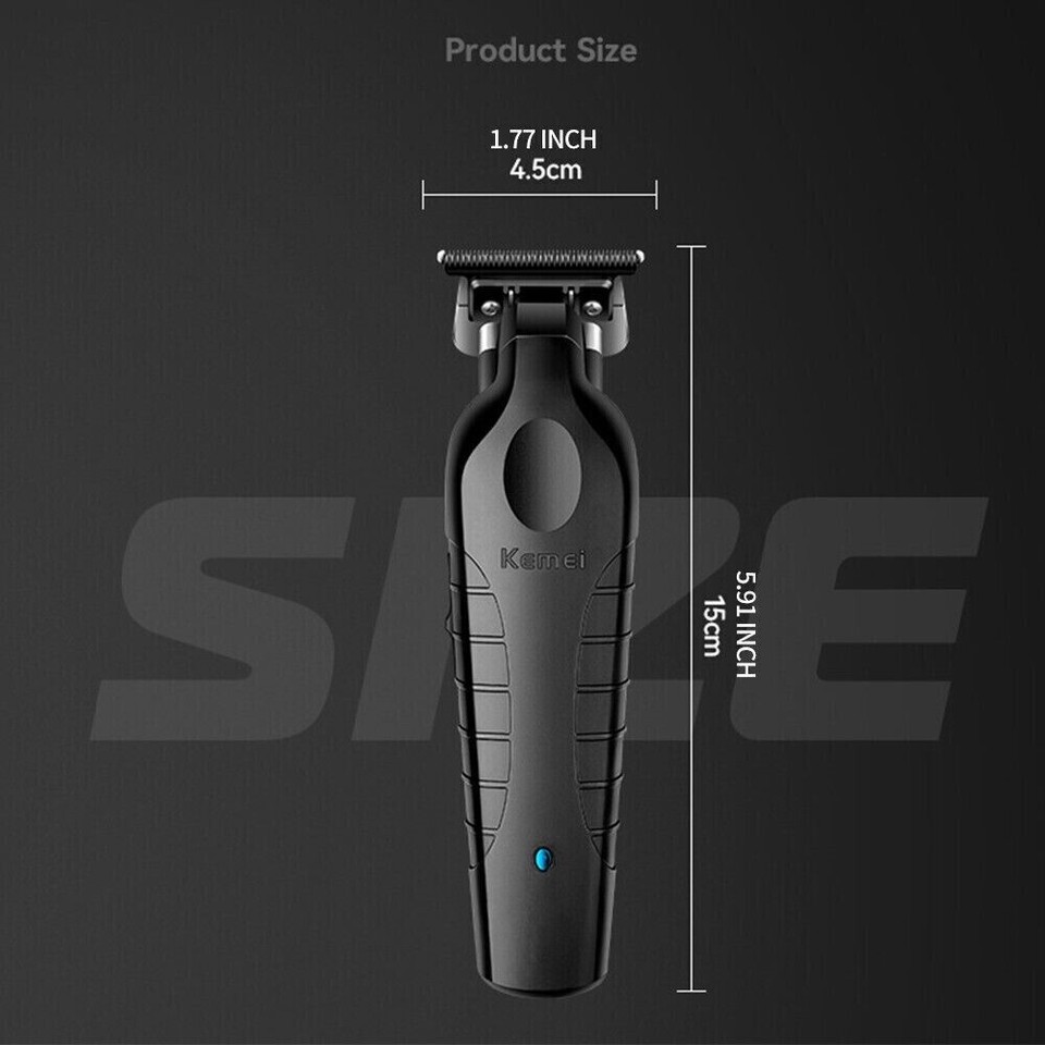 Kemei Electric Cordless Hair Trimmer Hair Clipper Barber 0mm Zero ...