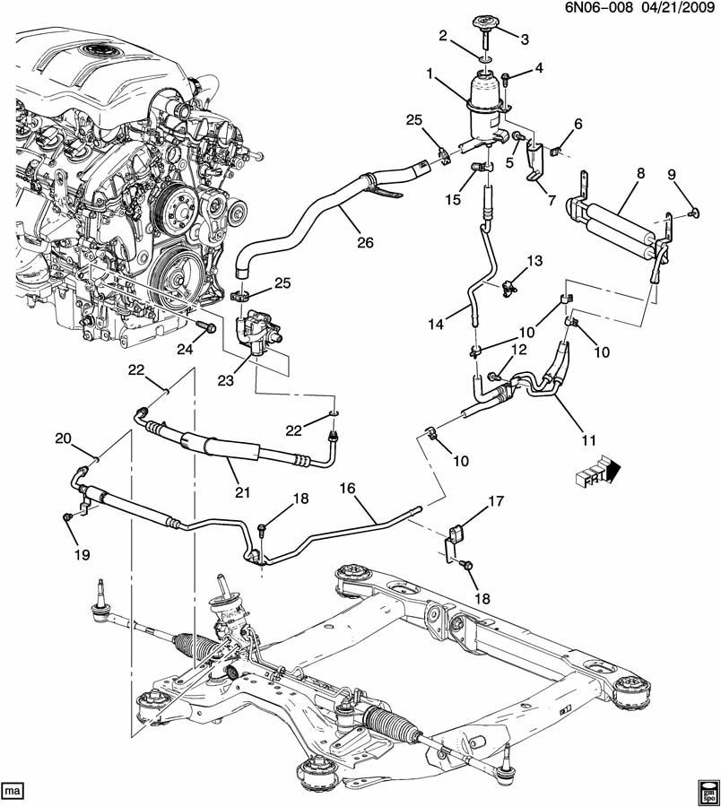 Gm Power Steering Diagram XW4Z 3A674 GBRM Power Steering Pump