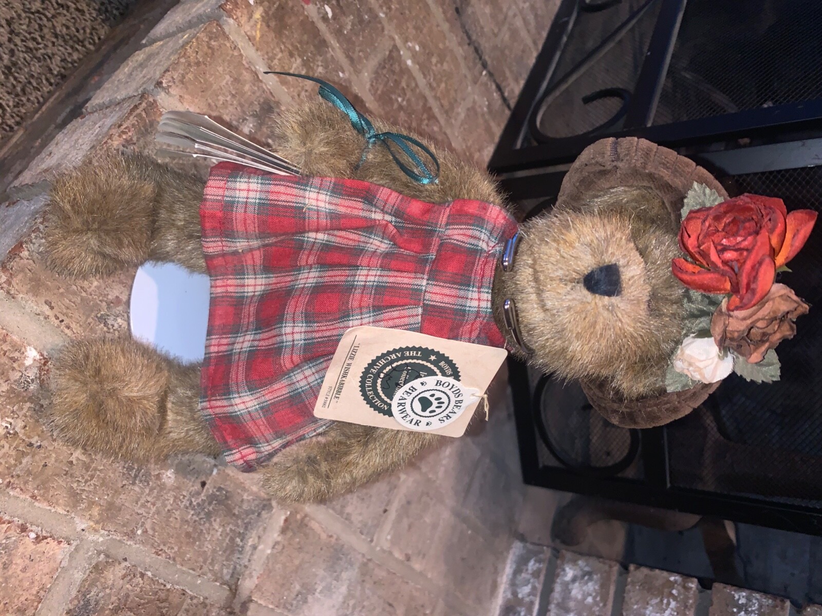 Boyds Bears LIZZIE WISHKABIBBLE Day 50002 2000 10” Plush Bear W book | eBay