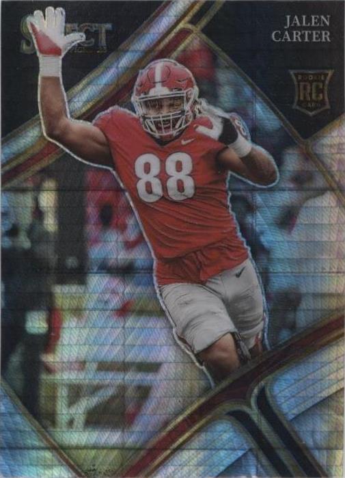 2023 Panini Select Draft Picks - Field Level Jalen Carter #112 Hyper ...