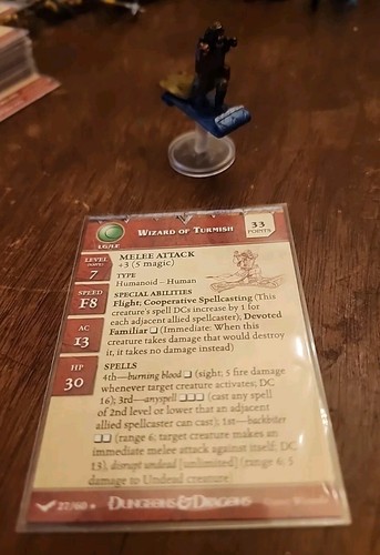 WoTC Dungeons And Dragons Miniatures - Wizard of Turmish W/ Card | eBay