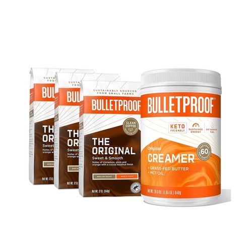Bulletproof Original Medium Roast Ground Coffee, 12 Ounces (Pack of 3 ...