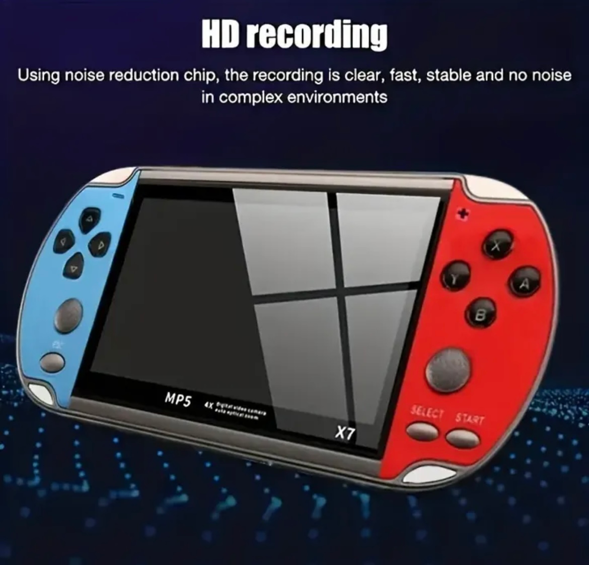 Jeu De Poche X7 4.3 Inch Handheld Game Console – Built-in 1000+ Retro ...