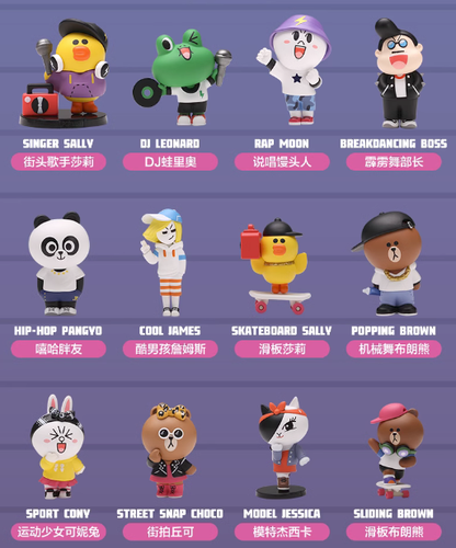 POP MART LINE FRIENDS Street Series Blind Box Confirmed Figure Toy | eBay