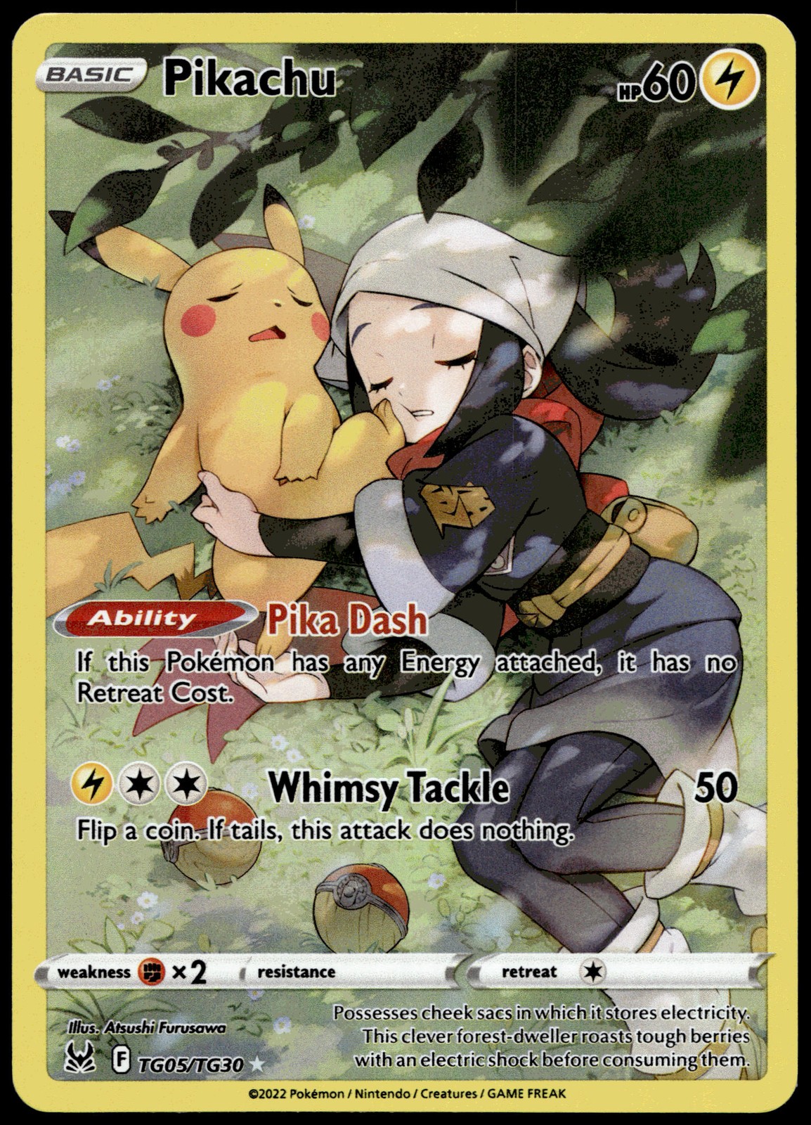 Pikachu Ultra Rare SWSH11: Lost Origin Trainer Gallery TG05/TG30 NM | eBay