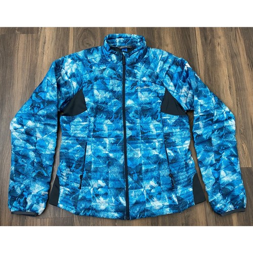 Women Eddie Bauer First Ascent Storm Down 800 abstract puffer jacket, M ...