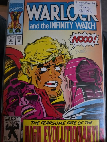 Marvel Comics Warlock and the Infinity Watch #3 SIGNED TERRY AUSTIN | eBay