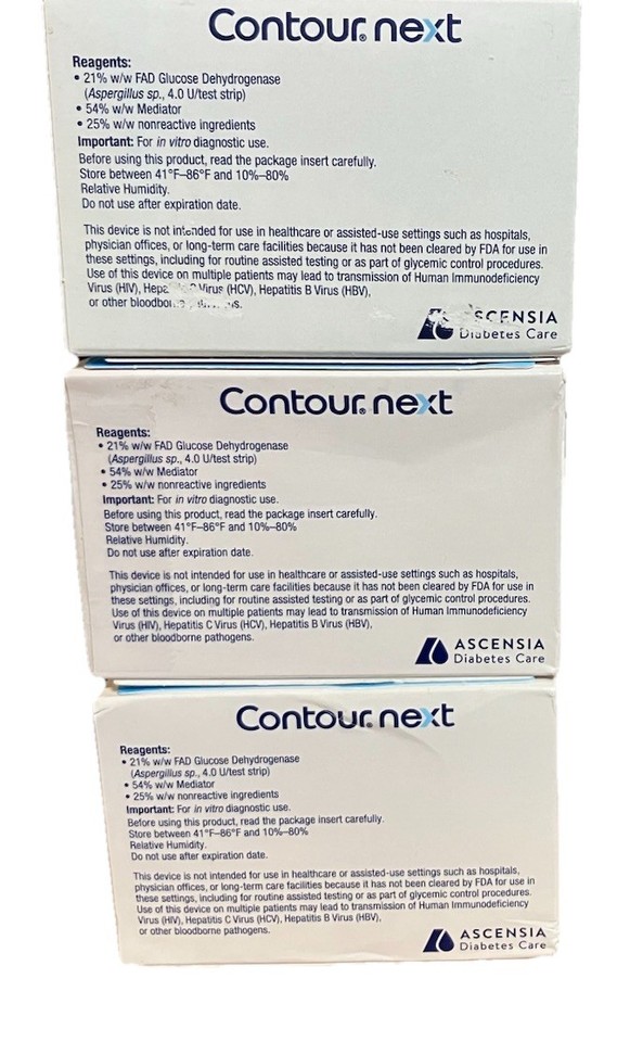 300 Contour Next Test Strips~Exp~1/27~3/27~$108.88~FREE SHIP | eBay