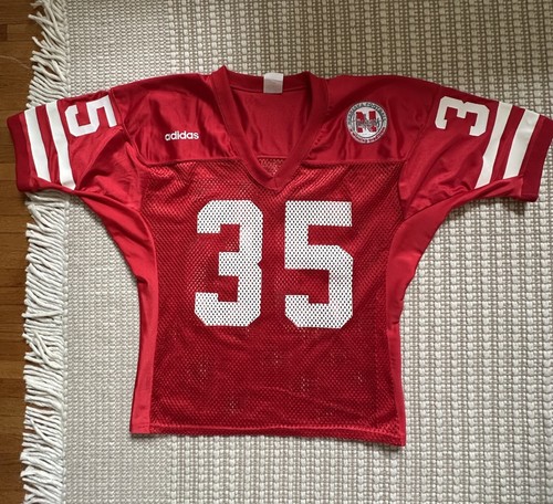 University of Nebraska Cornhuskers Adidas Football Jersey #35, 90s ...