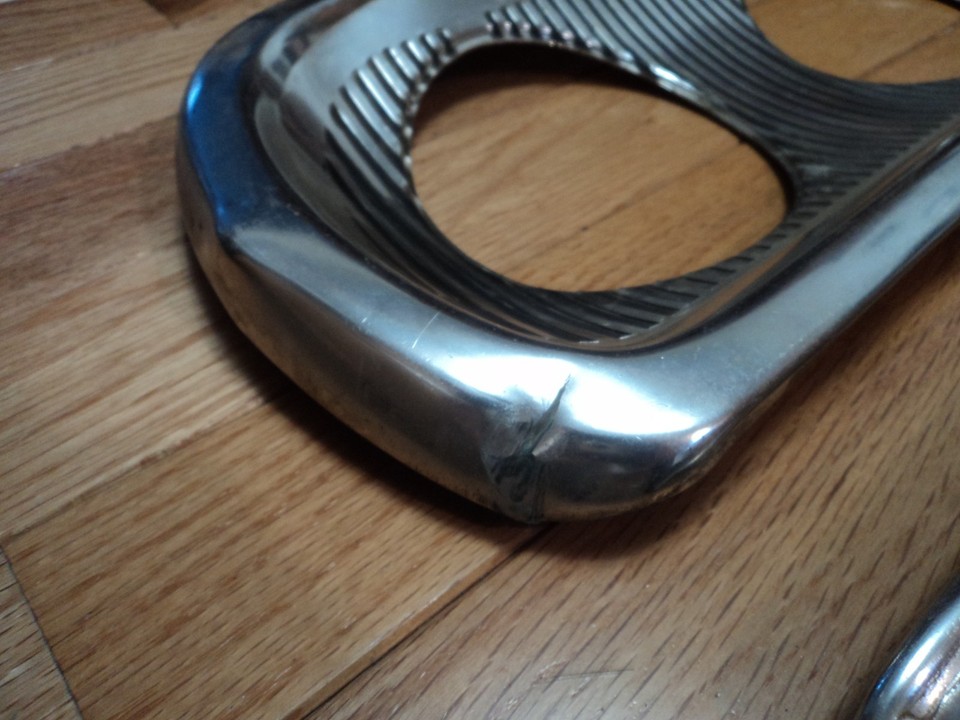 PAIR 1960 Chevy Impala 2 Dr Ht Rear Tail Light Cover Panel Molding Trim ...