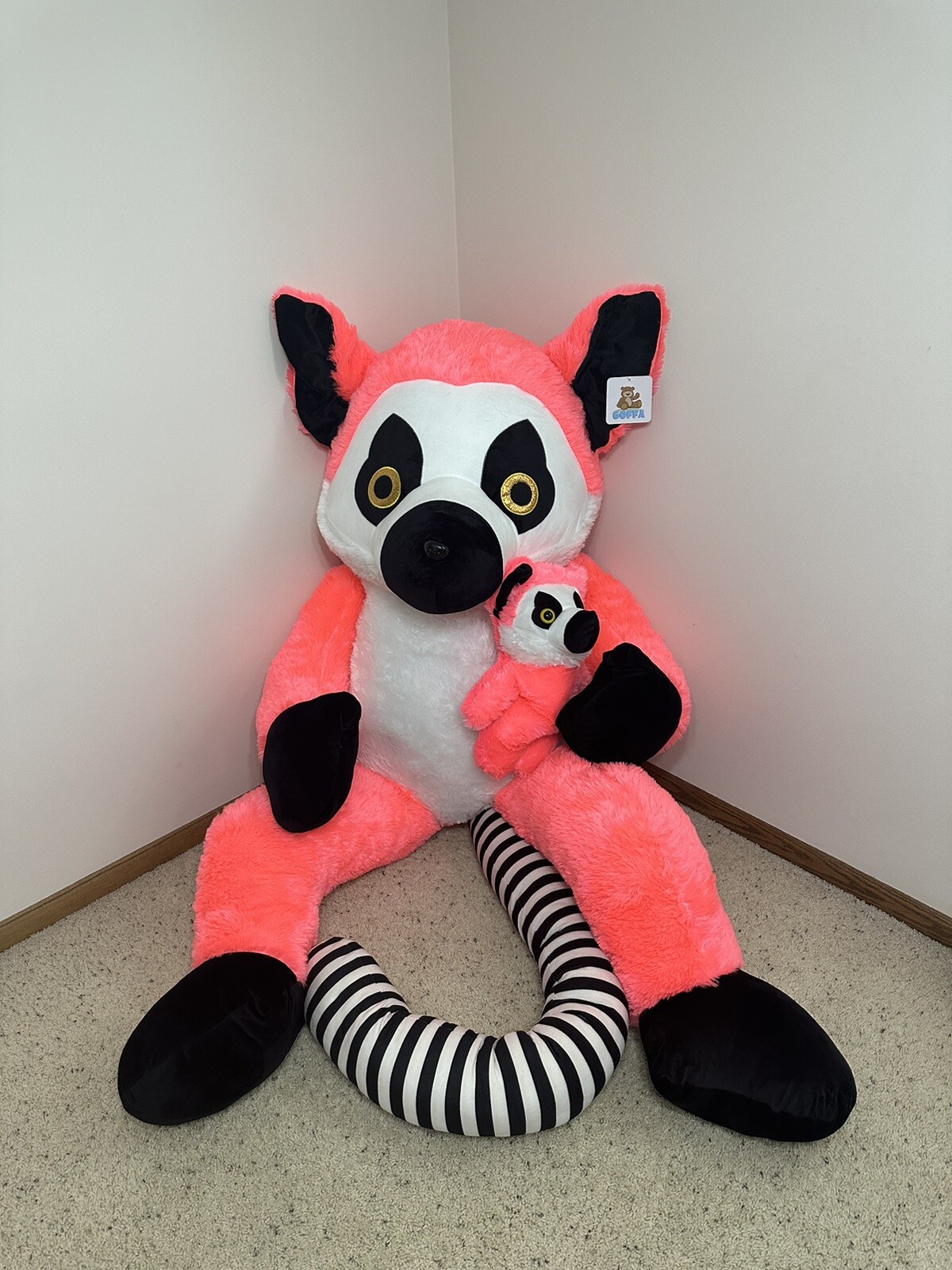 Huge Pink Lemur Plush! | eBay