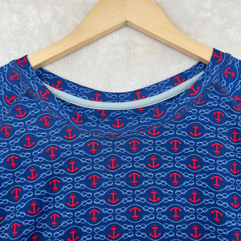 Reel Legends Keep It Cool Men's Size XXL Anchor Print Crew-Neck T-Shirt ...