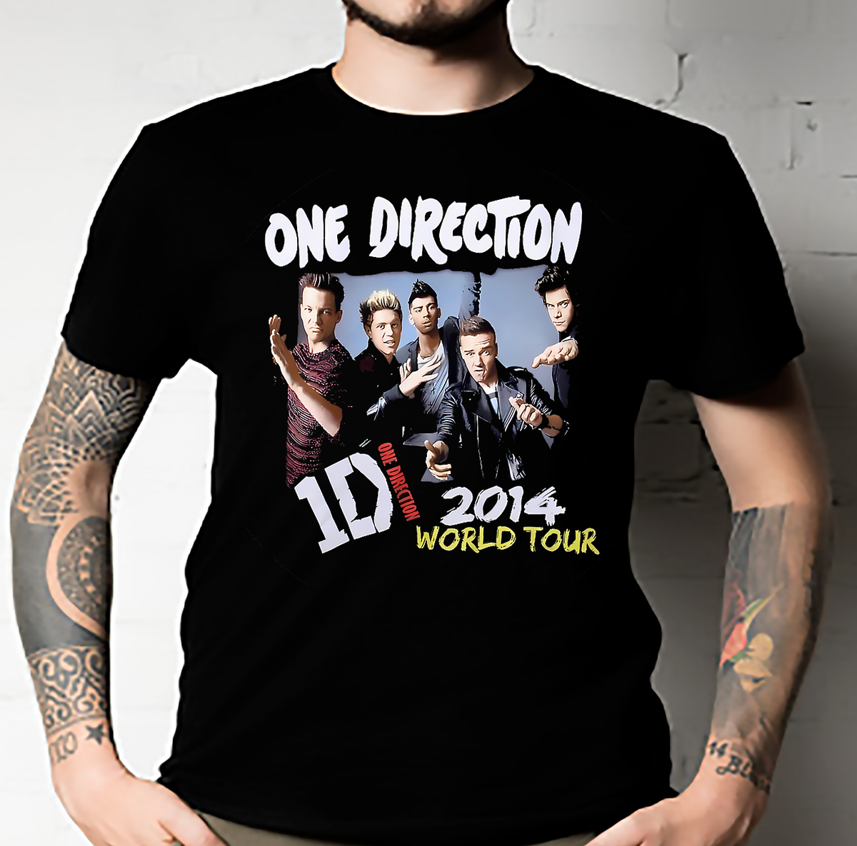 One Direction T Shirts Drop Shoulder T Shirt (One Direction) AAZ